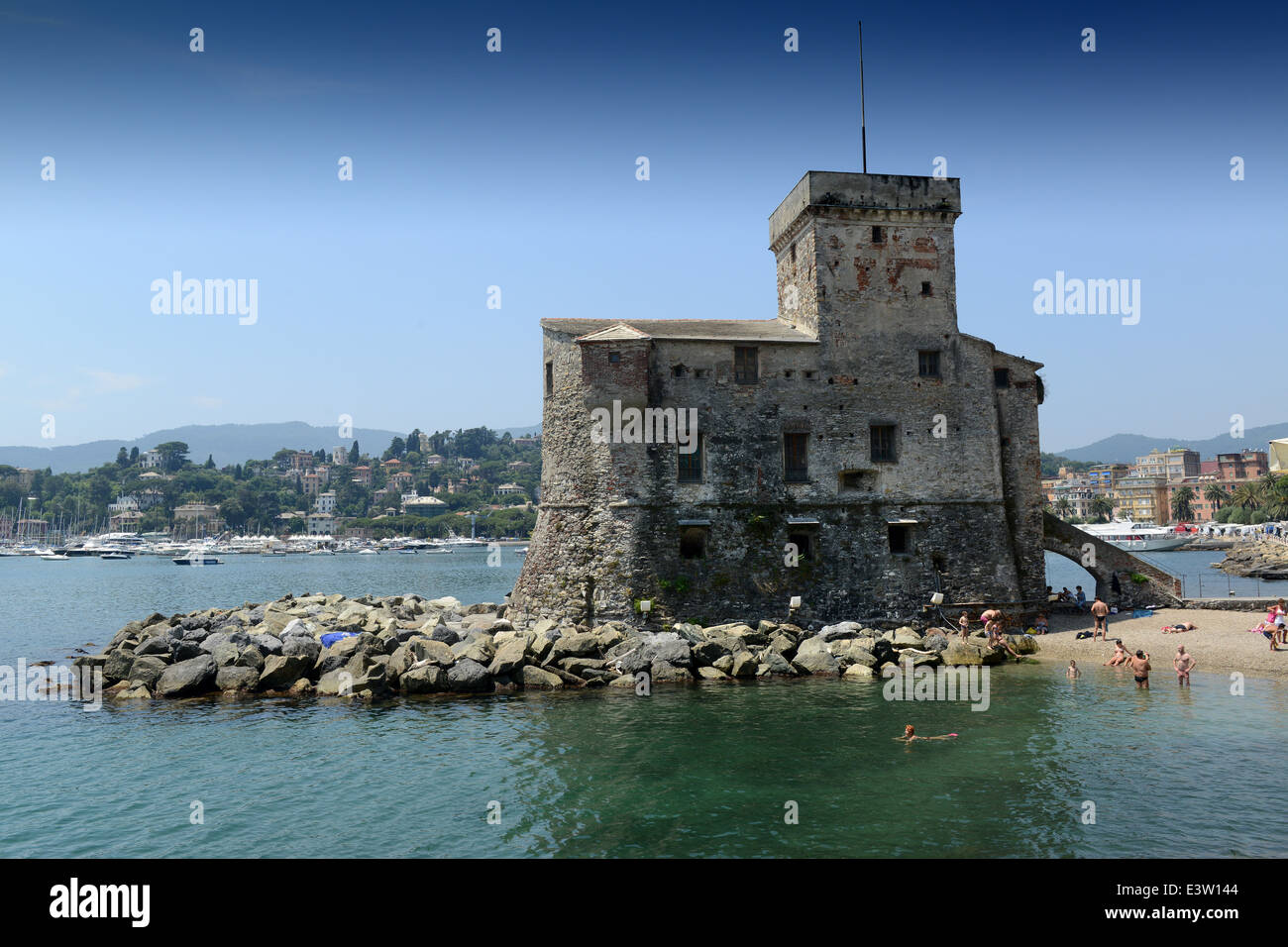 Rapallo in Liguria Italy Italian Riviera Stock Photo - Alamy