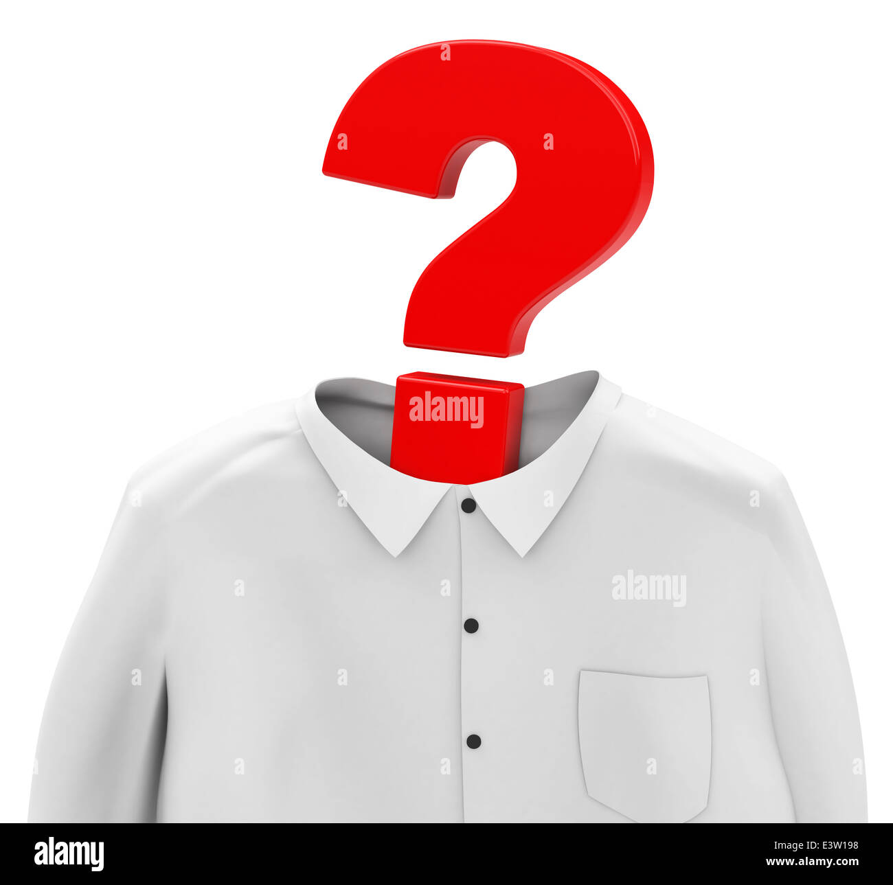 question mark head Stock Photo - Alamy