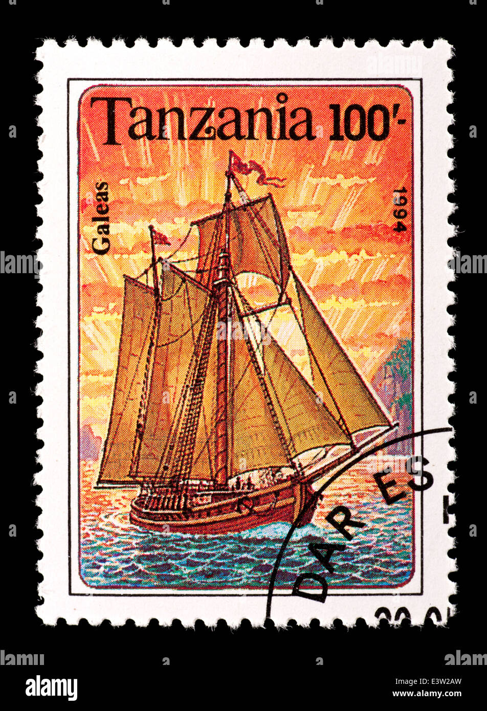 Postage stamp from tanzania depicting hi-res stock photography and ...