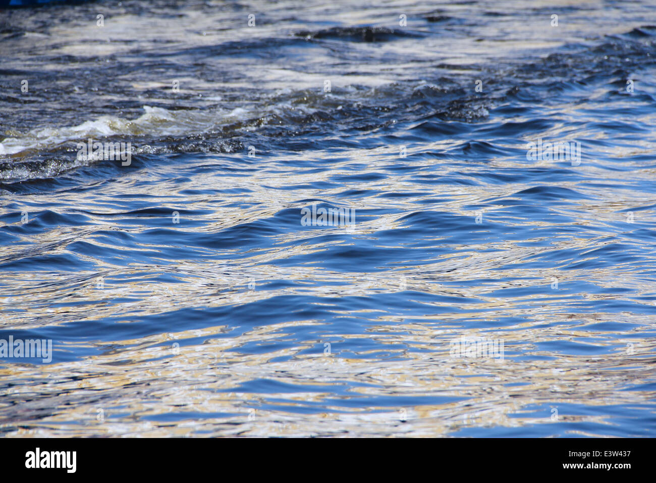 Ripple on the surface of the water close-up Stock Photo - Alamy