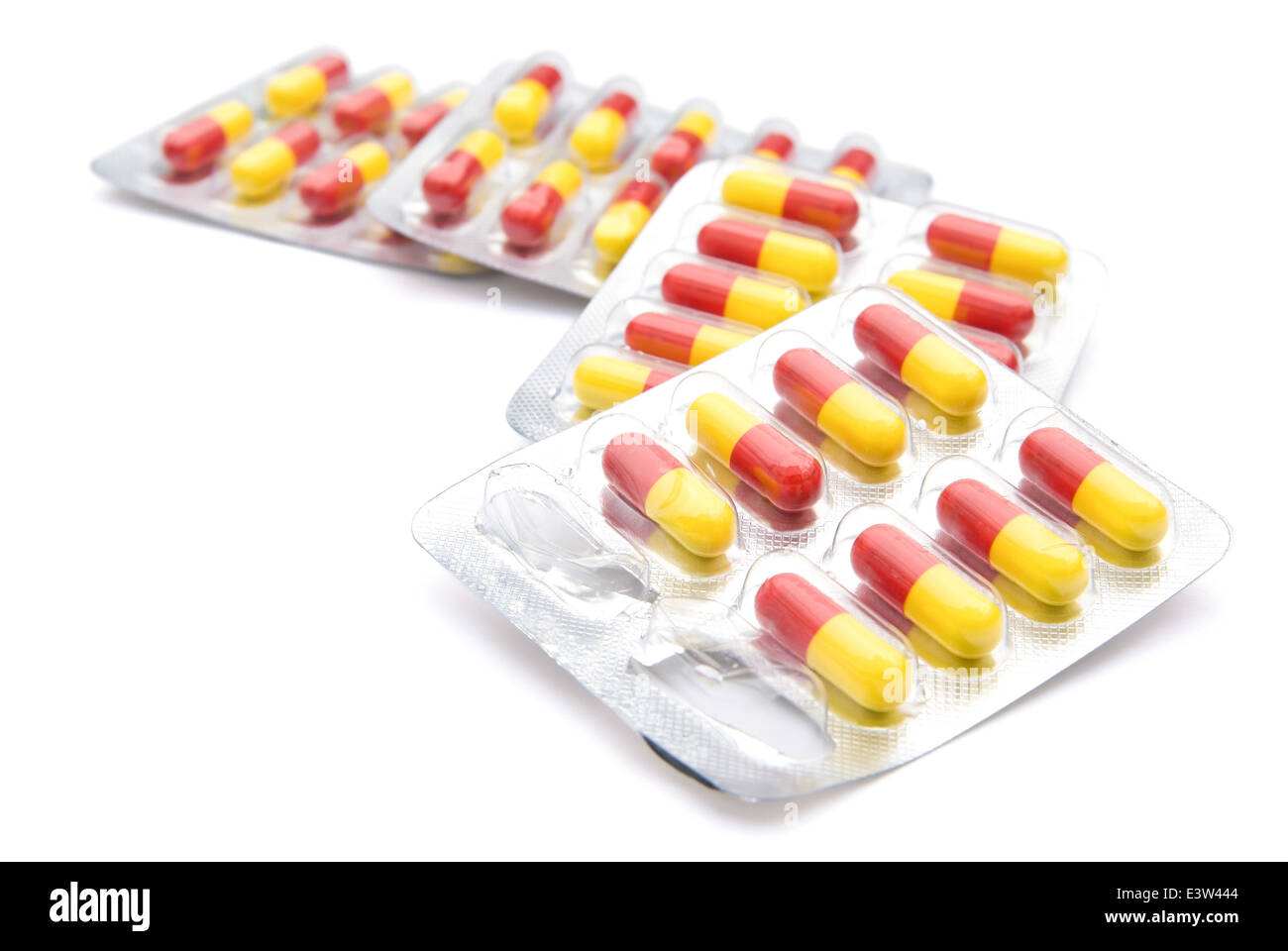 piles of capsules with clipping path Stock Photo - Alamy