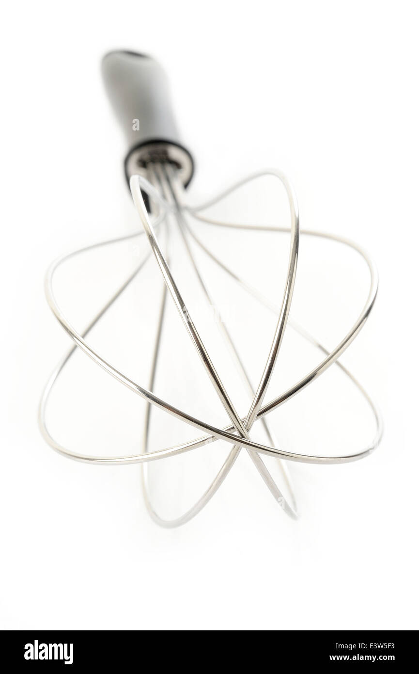 kitchen whisk on white background Stock Photo - Alamy