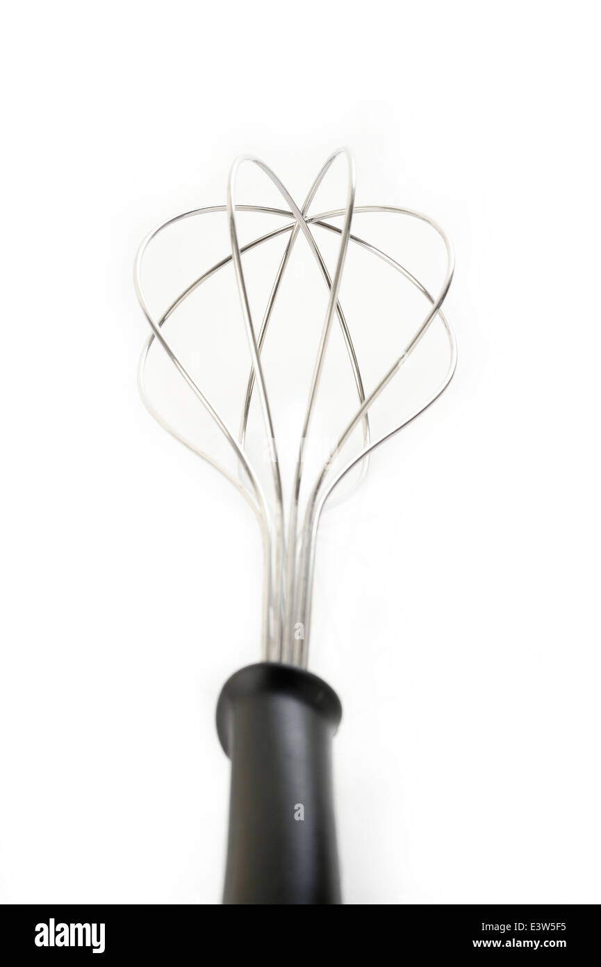 kitchen whisk on white background Stock Photo - Alamy