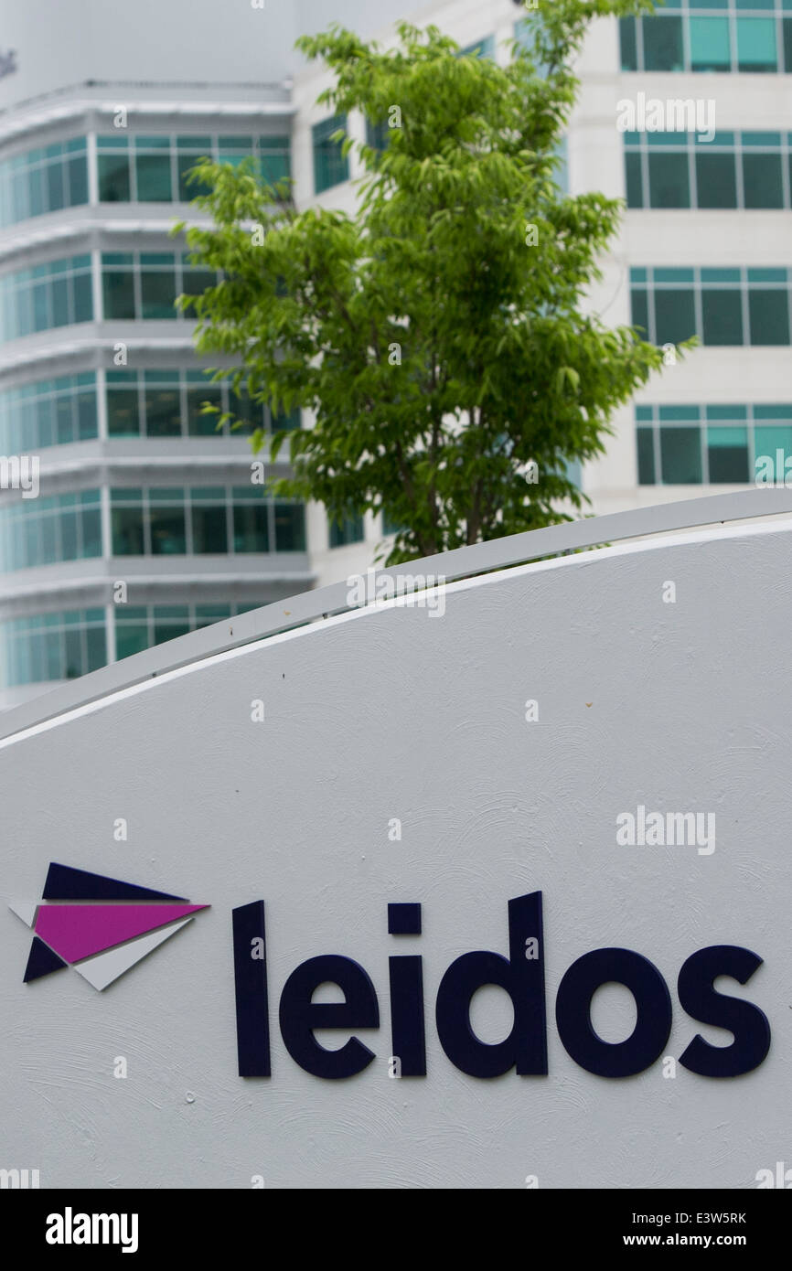 An office building occupied by the defense contractor Leidos in ...