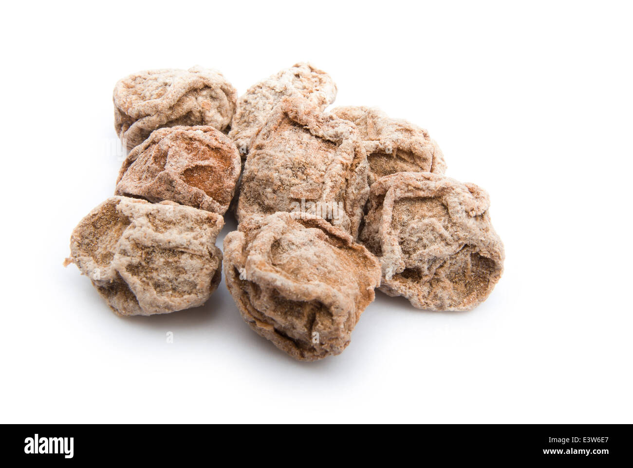 Salted Plum on white background Stock Photo - Alamy