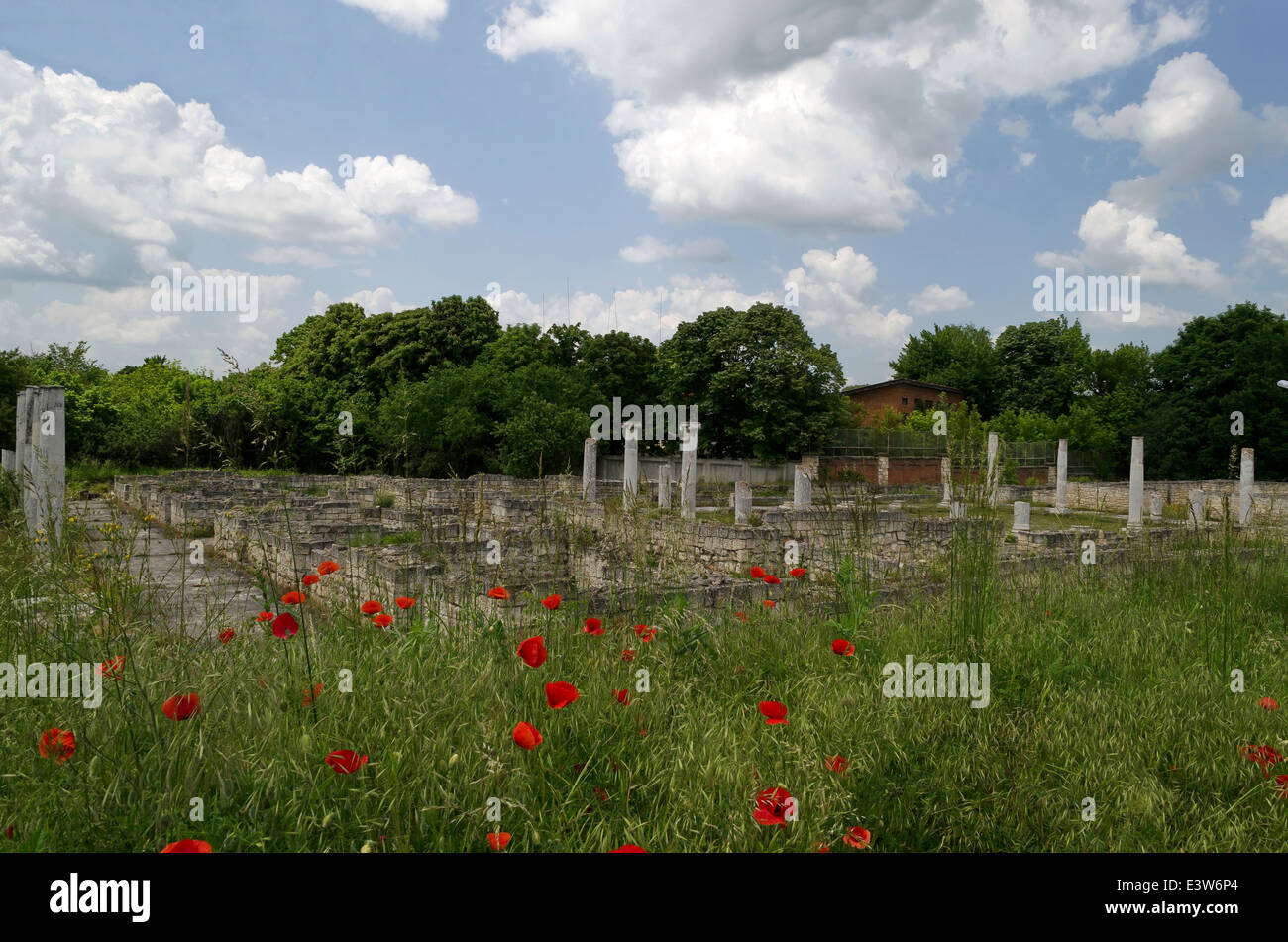 Archaeological complex Abritus in present town Razgrad, Bulgaria Stock ...