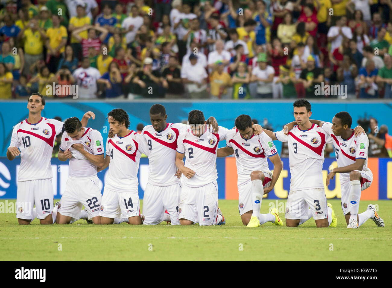 Recife, Brazil. 29th June, 2014. Costa Rica team group (CRC) Football ...