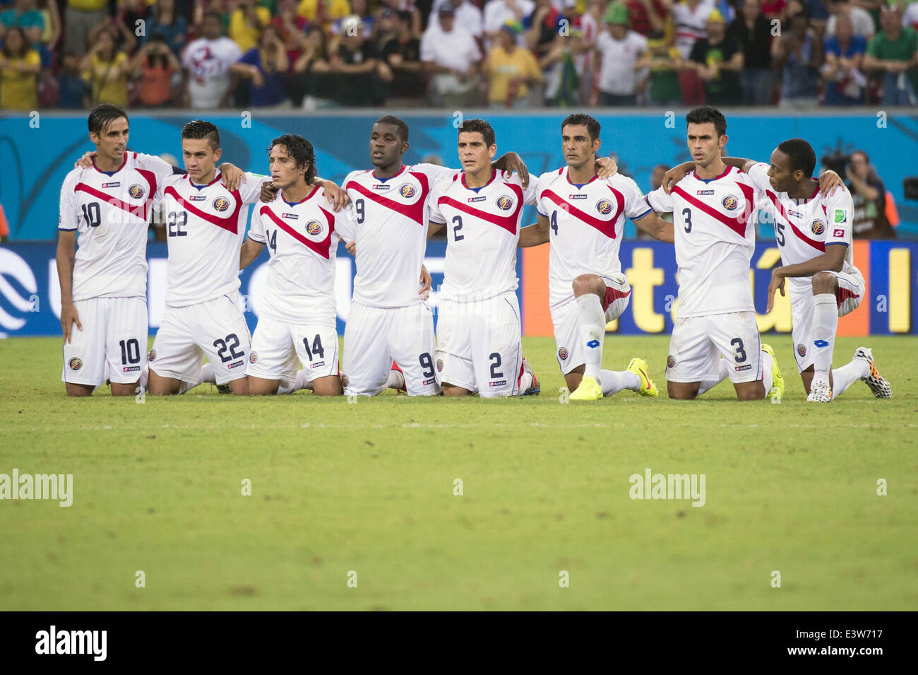 Recife, Brazil. 29th June, 2014. Costa Rica team group (CRC) Football ...