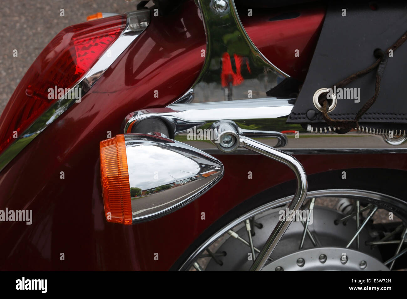 Honda Shadow rear detail Stock Photo - Alamy