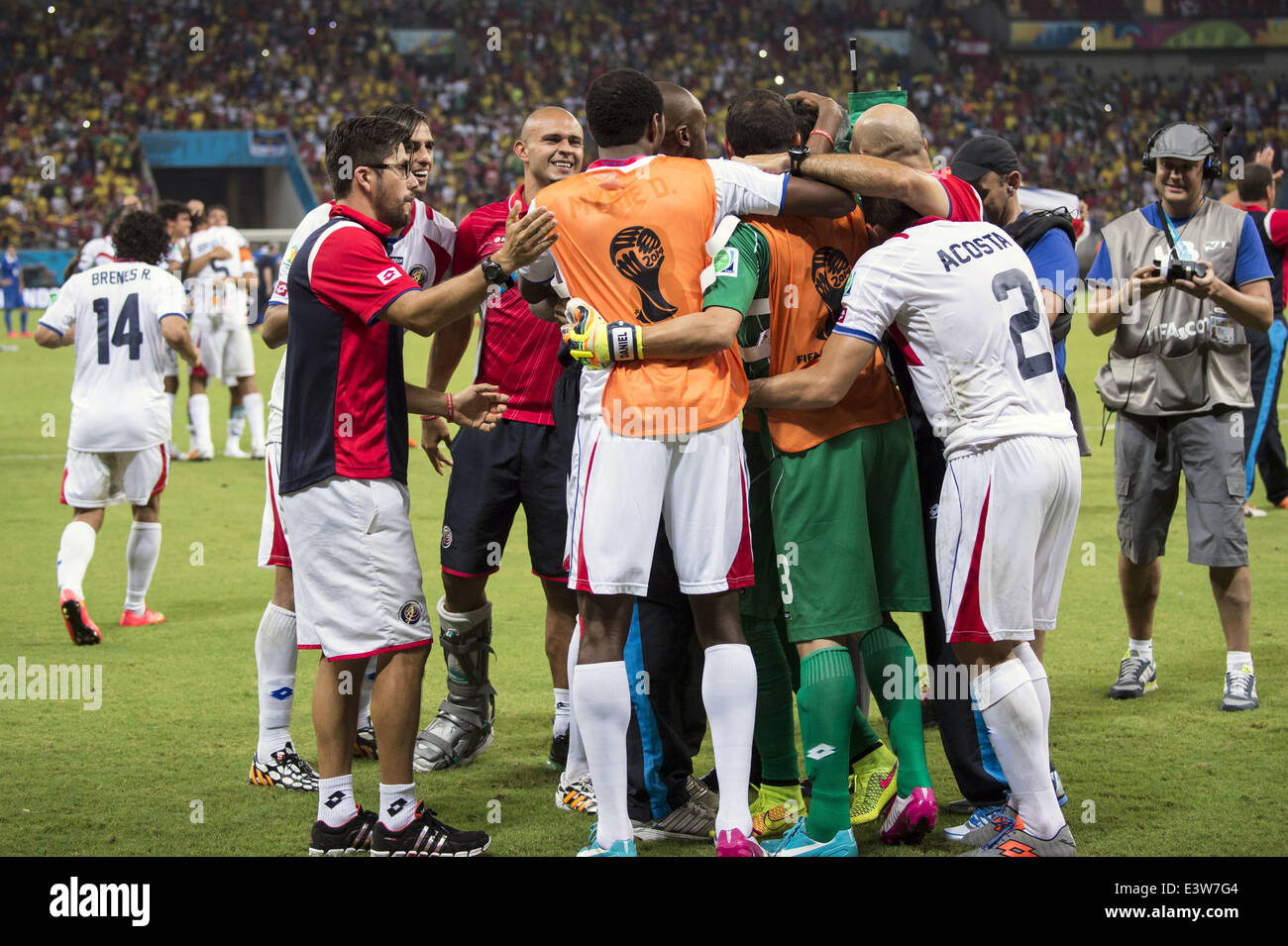 Recife, Brazil. 29th June, 2014. Costa Rica team group (CRC) Football ...