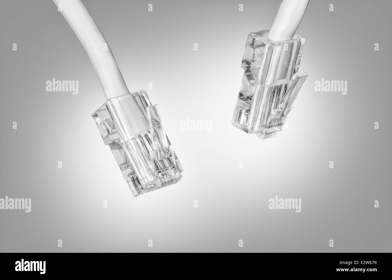 Telecommunications cable Black and White Stock Photos & Images - Alamy
