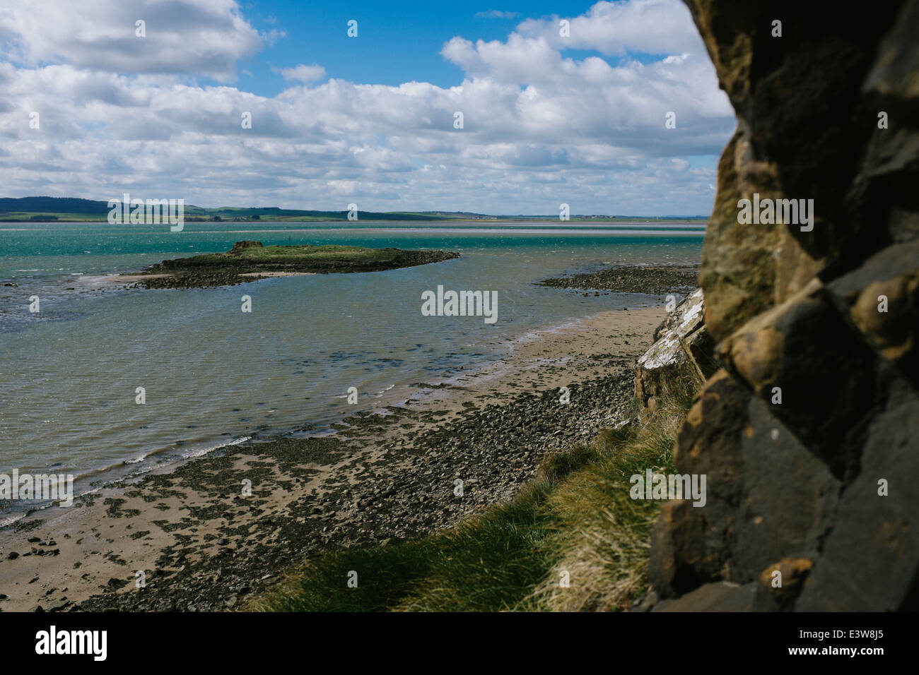 St Cuthbert's Isle, from the cliffs on Holy Island (Lindisfarne ...