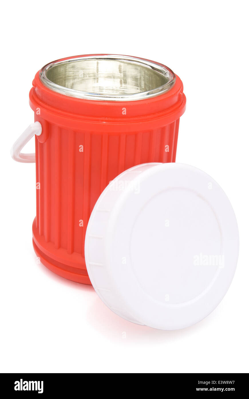 thermos flask and lid with clipping path Stock Photo - Alamy