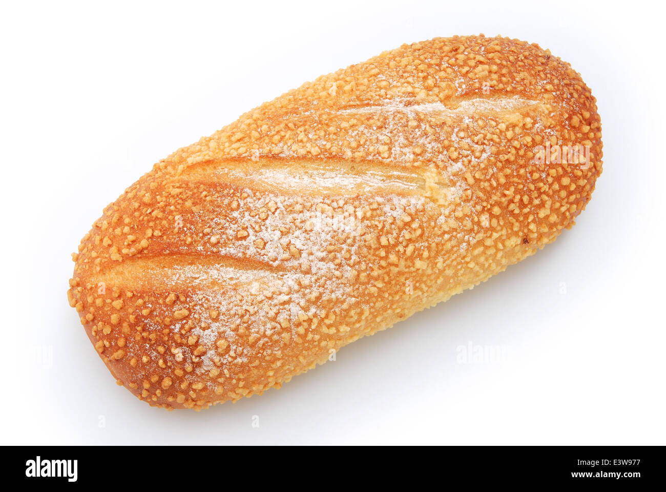 top view bread on a white background Stock Photo - Alamy