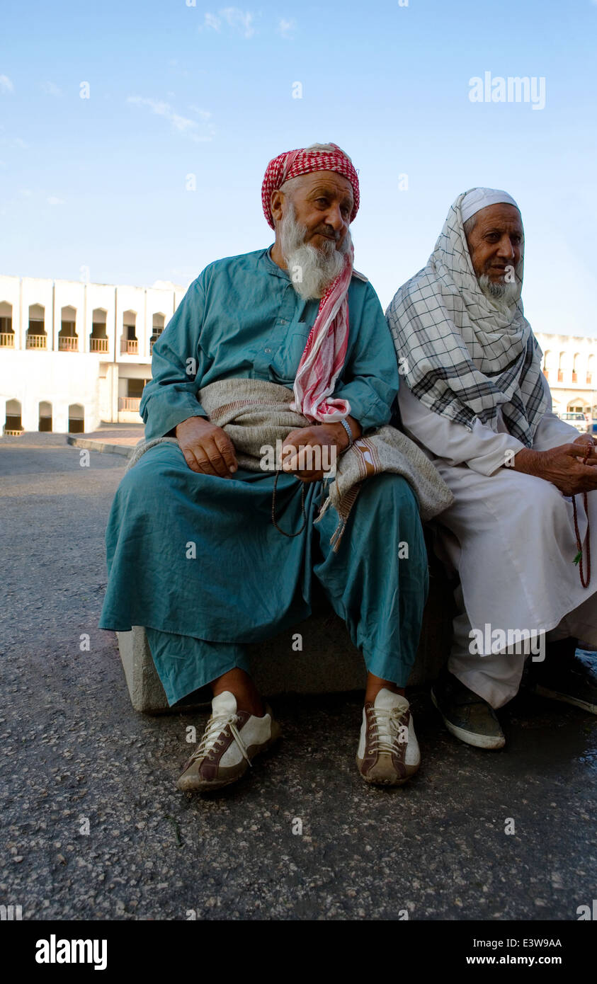 Qatar, Doha, the multiethnic population of the city in the wholesale ...