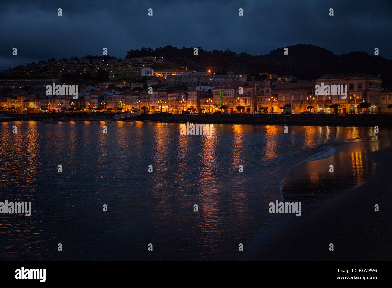 Harbor Lights, looking across the harbor we can see the lights of the ...
