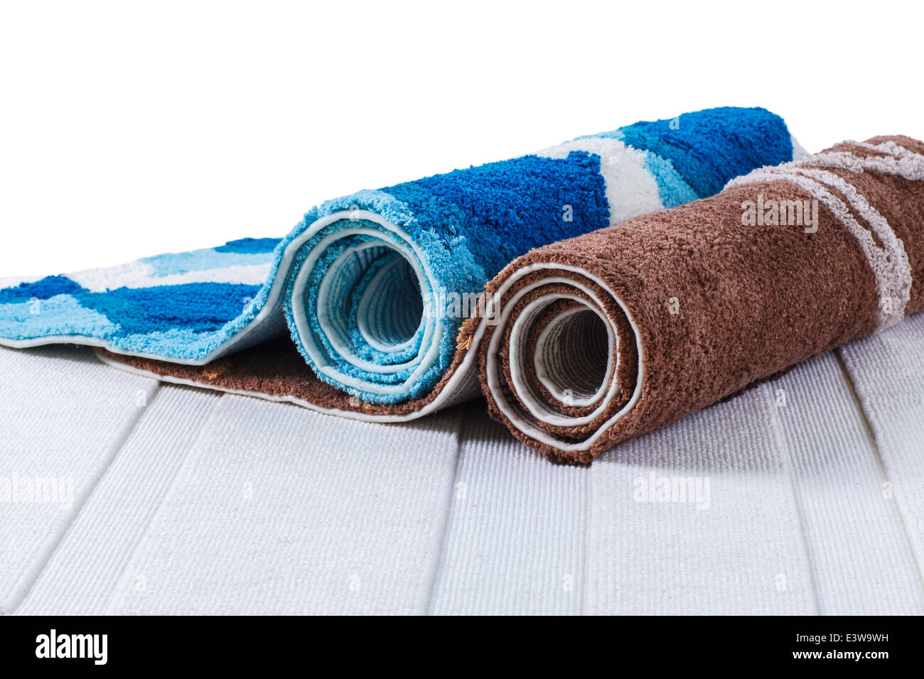 rolled up of colorful carpets Stock Photo - Alamy