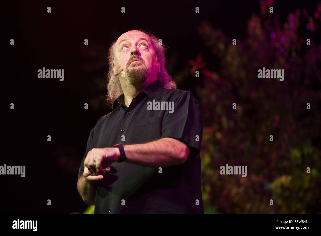 Bill Bailey stand-up comedian performing on stage at the final event of ...