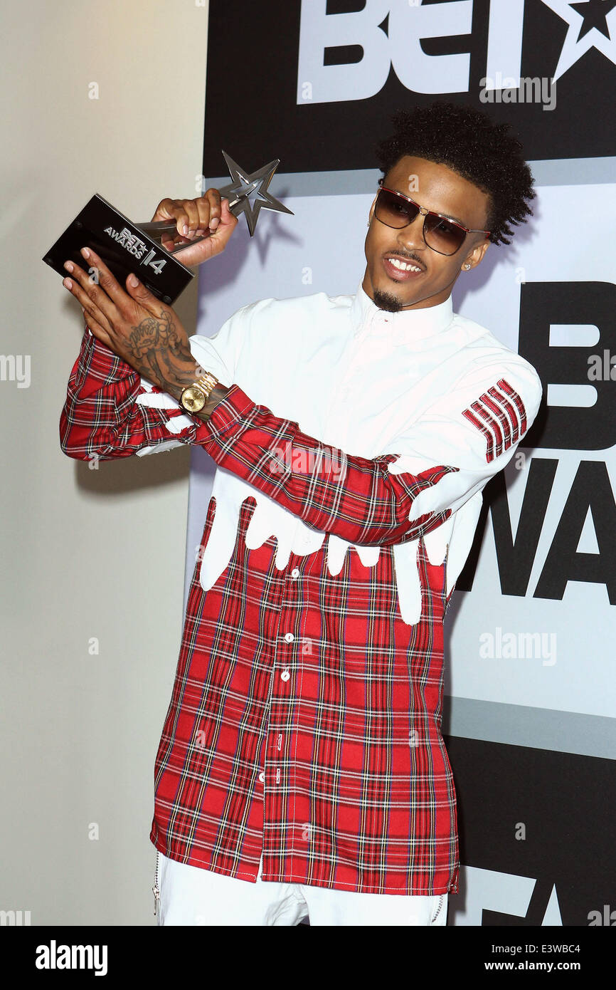 Los Angeles, California, USA. 30th June, 2014. August Alsina poses in ...