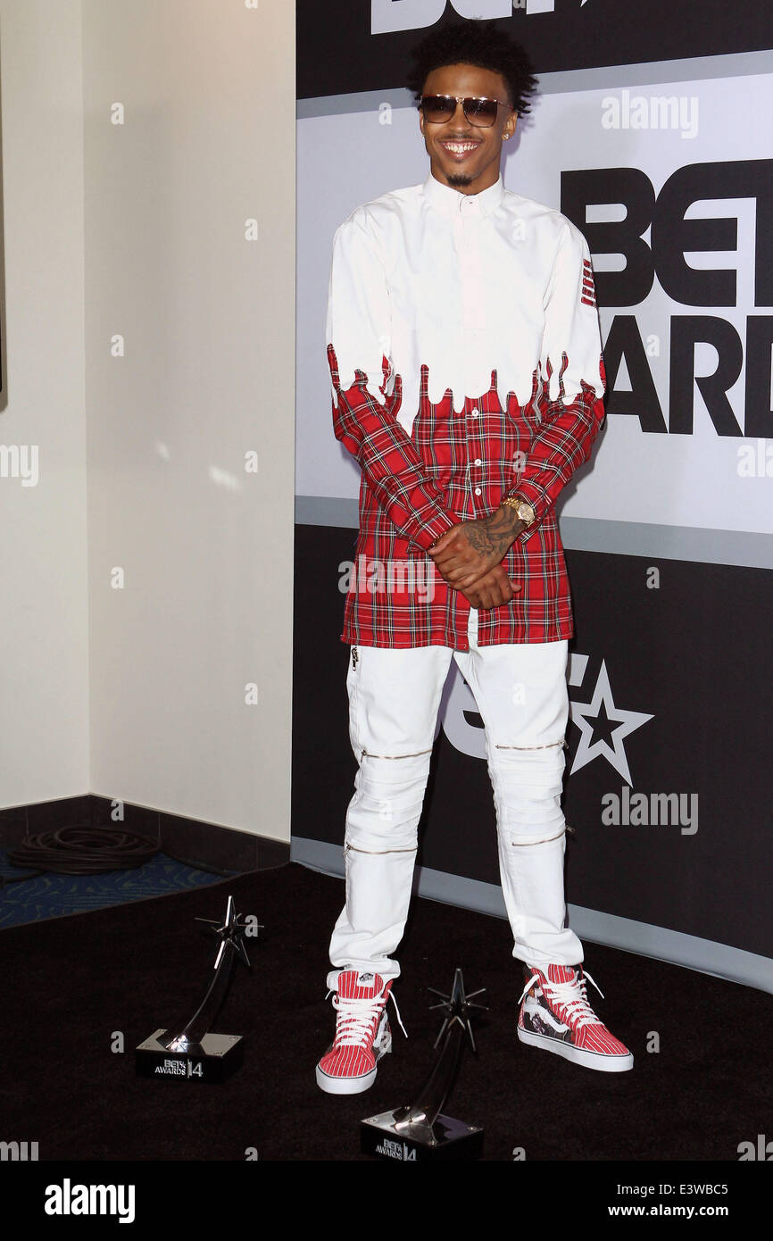 Los Angeles, California, USA. 30th June, 2014. August Alsina poses in ...