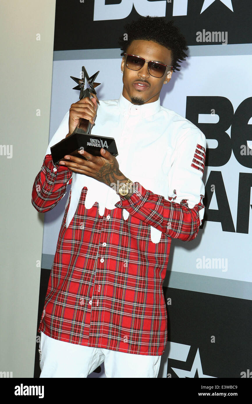 Los Angeles, California, USA. 30th June, 2014. August Alsina poses in ...
