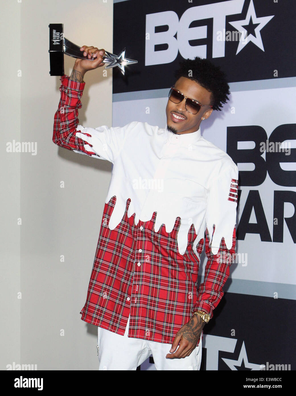 Los Angeles, California, USA. 30th June, 2014. August Alsina poses in ...