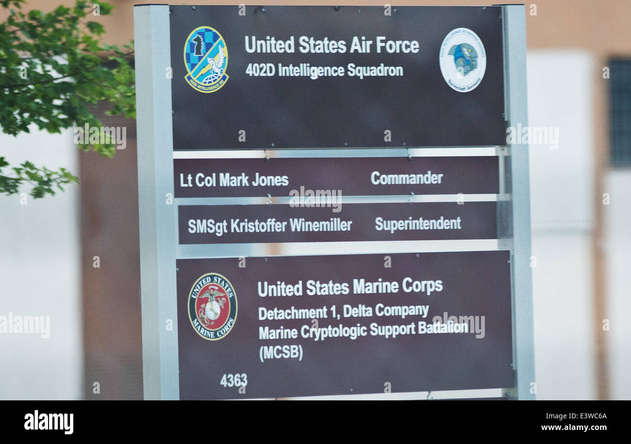 An information panel informs visitors about the intelligence units at ...