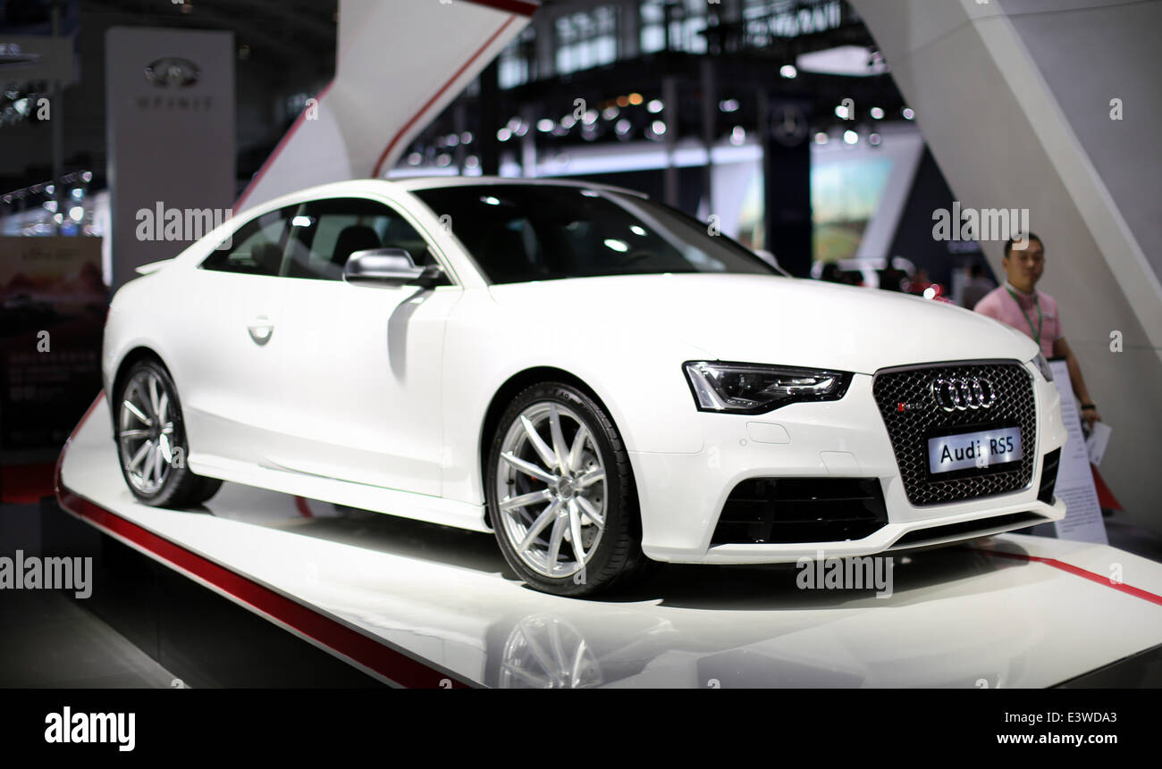 Shengyang, China's Liaoning Province. 30th June, 2014. An Audi RS5 is ...