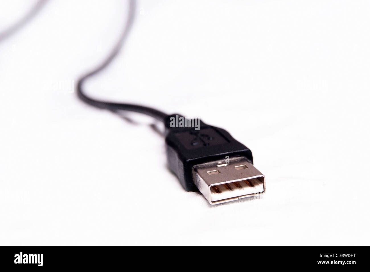 Usb cable black Cut Out Stock Images & Pictures - Alamy