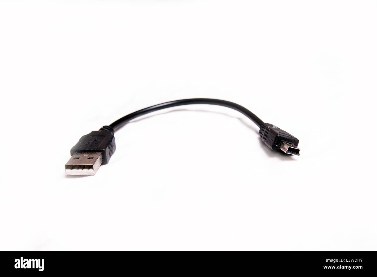 Usb cable black Cut Out Stock Images & Pictures - Alamy