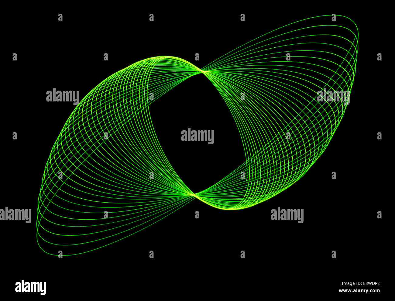 Pendulum light trace pattern Stock Photo - Alamy