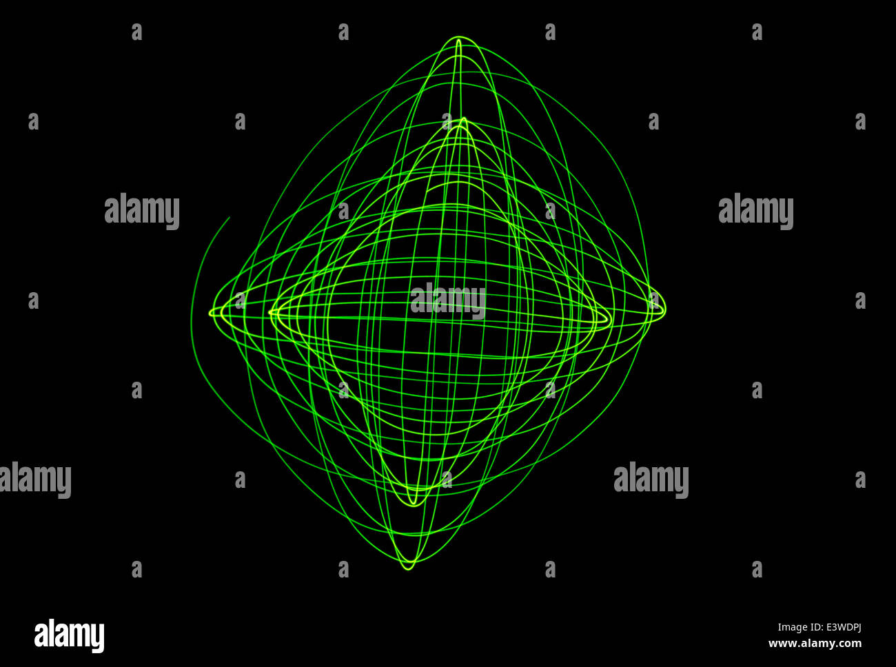 Pendulum light trace pattern Stock Photo - Alamy