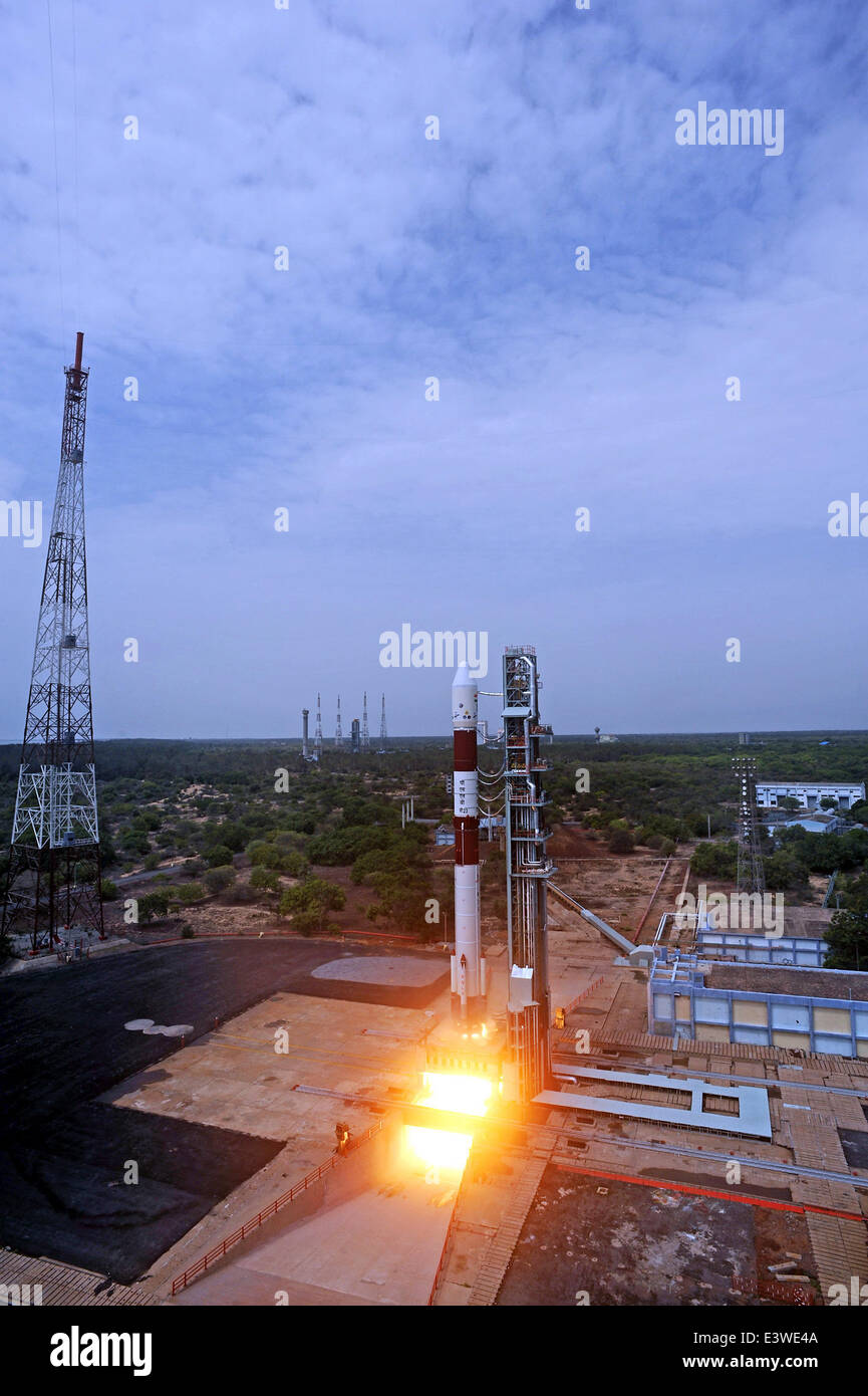 Indian satellite launch vehicle hi-res stock photography and images - Alamy