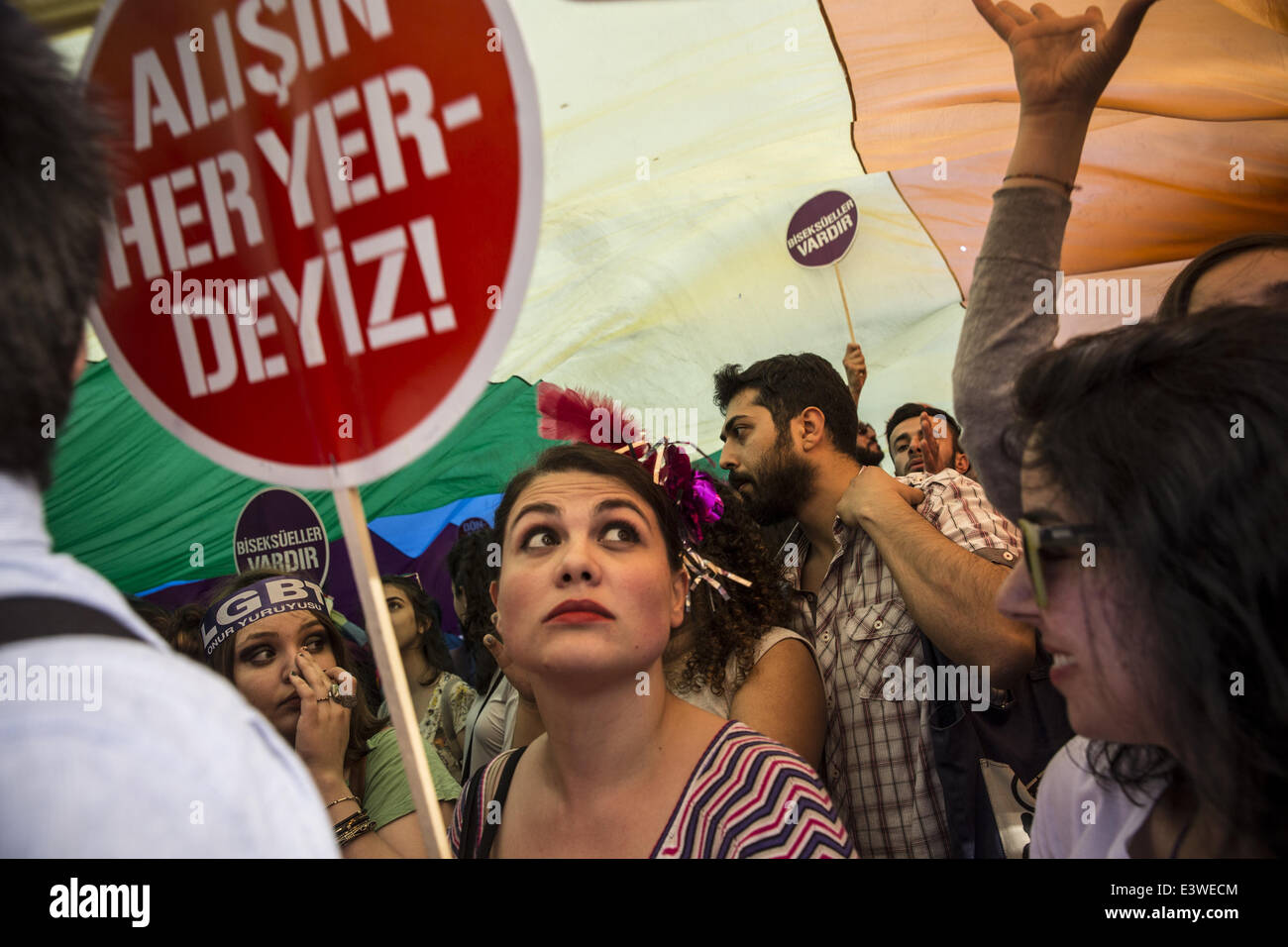 Istanbul, Turkey. 29th June, 2014. Tens of thousands of people ...