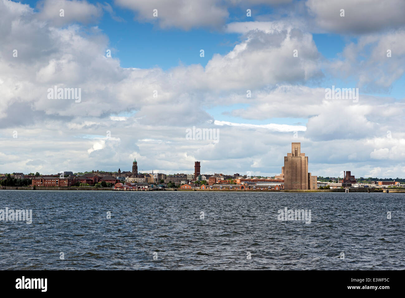Building construction liverpool skyline england hi-res stock ...