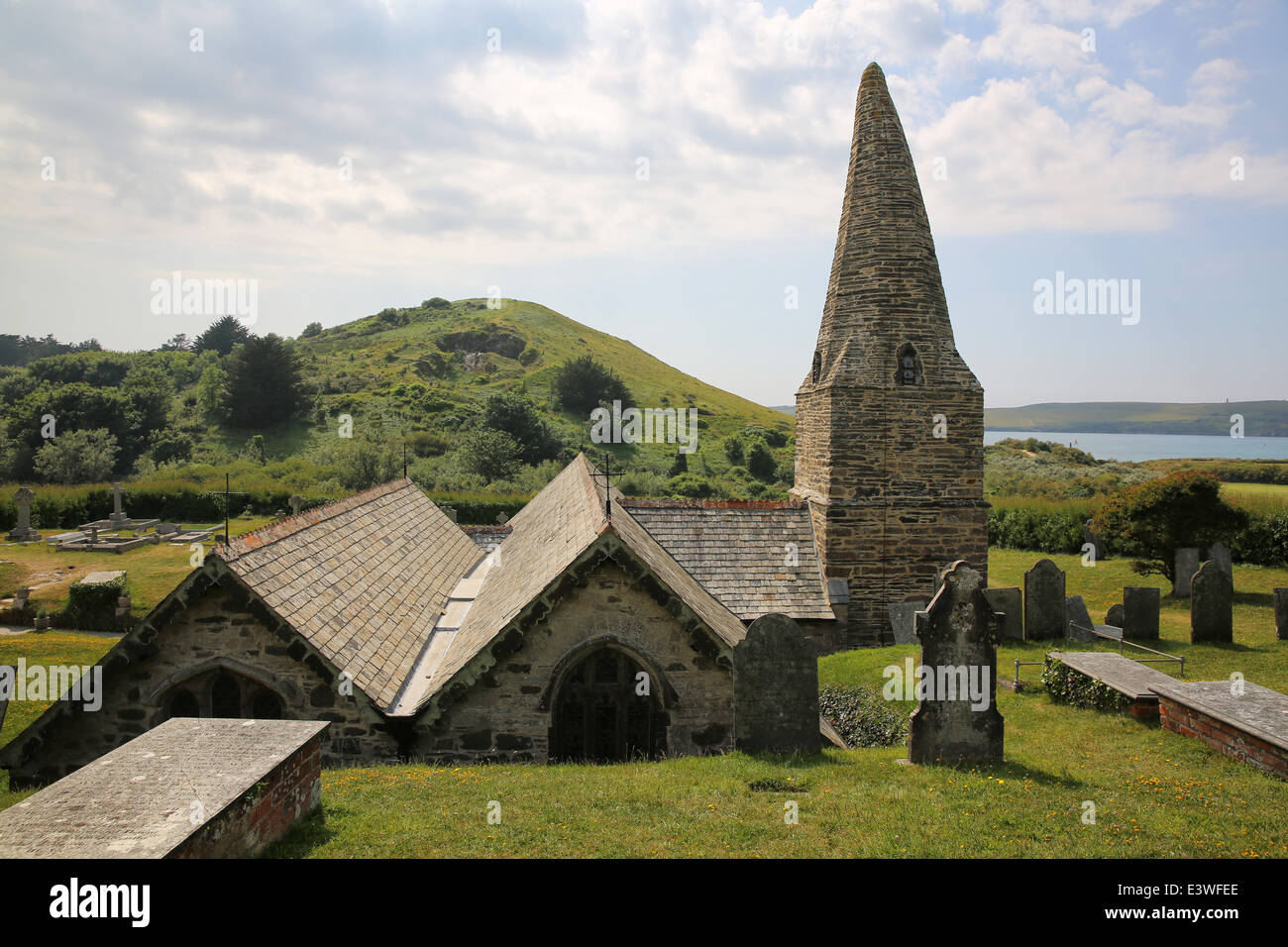 St Enodoc Church, Trebetherick, Cornwall , where the Poet Laureate Sir ...