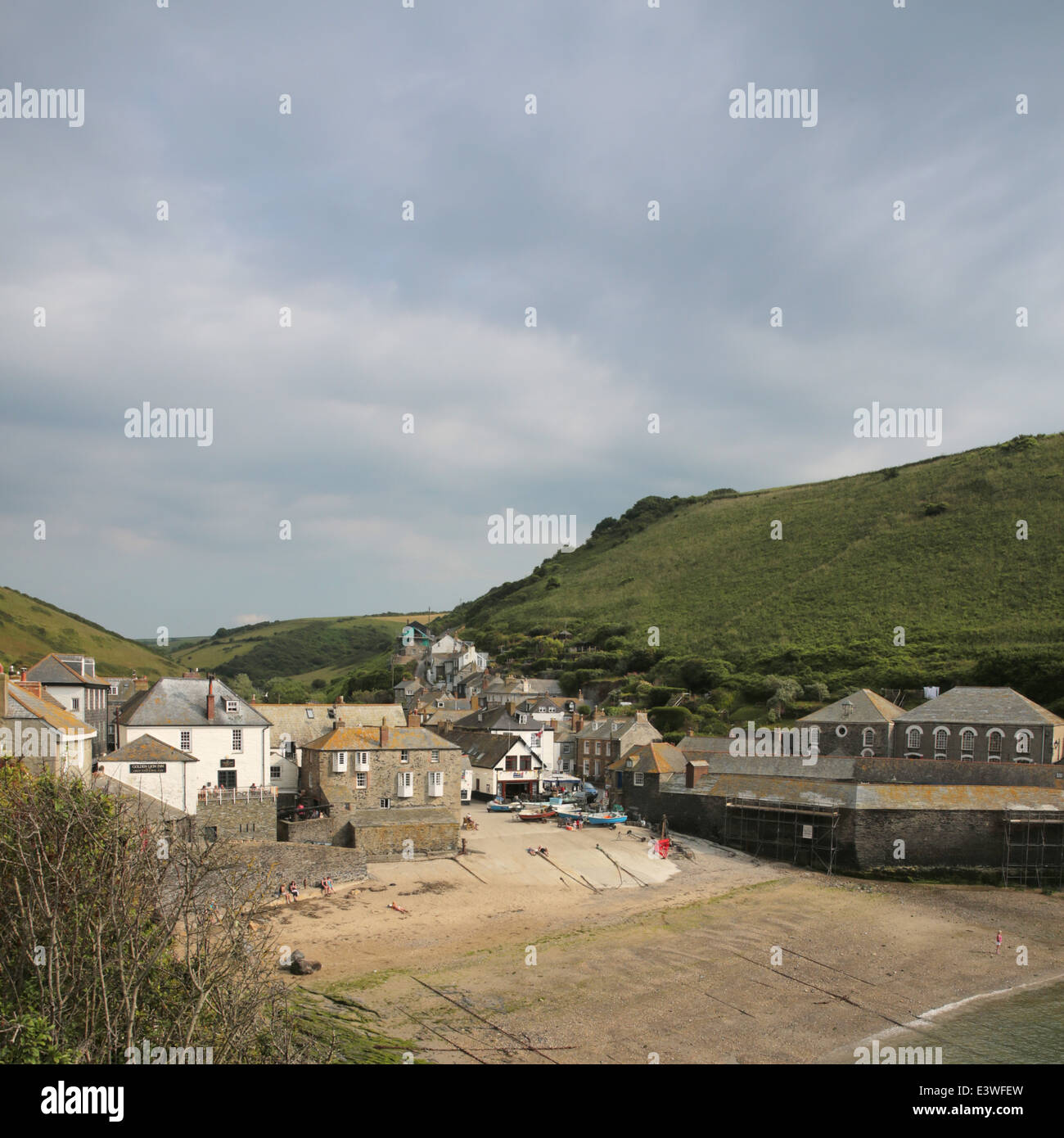The harbour at Port Isaac, Cornwall, location for ITV UK's "Doc Martin ...