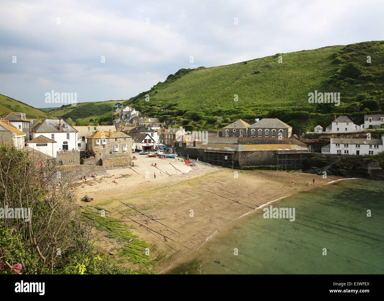 The harbour at Port Isaac, Cornwall, location for ITV UK's "Doc Martin ...