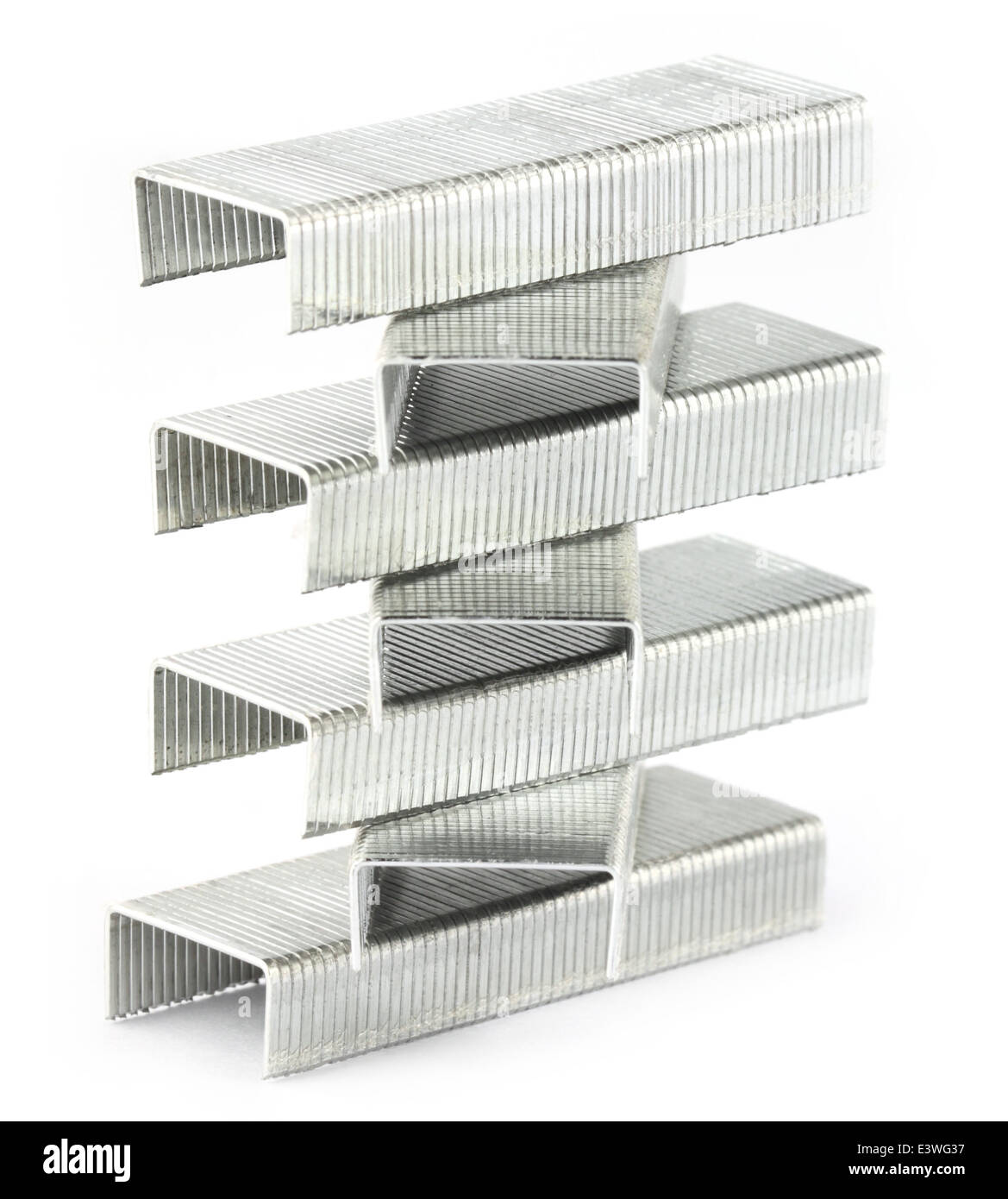 Stapler Pin over white background Stock Photo - Alamy