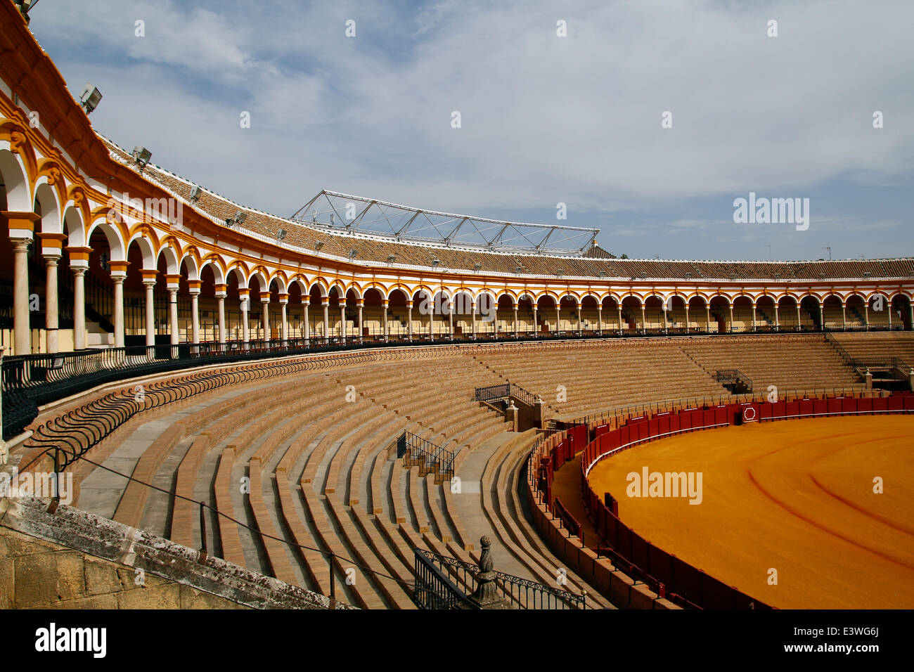Spanish bullring, in Seville Stock Photo - Alamy