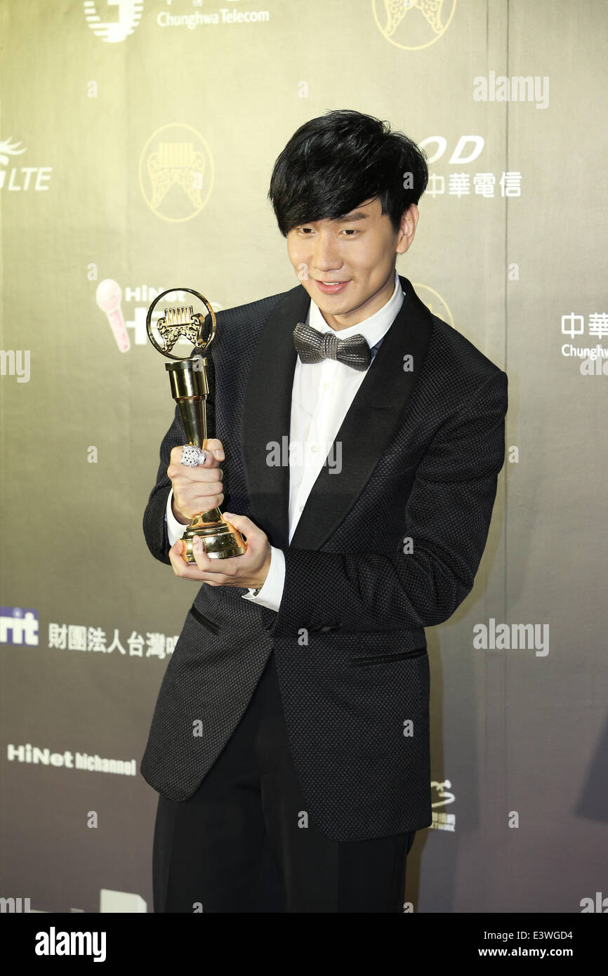 Taipei. 28th June, 2014. Singer JJ Lin wins the Best Males Singer at ...