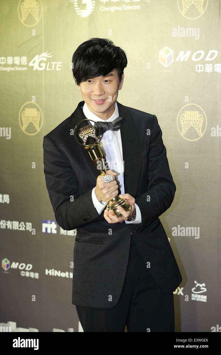 Taipei. 28th June, 2014. Singer JJ Lin wins the Best Males Singer at ...
