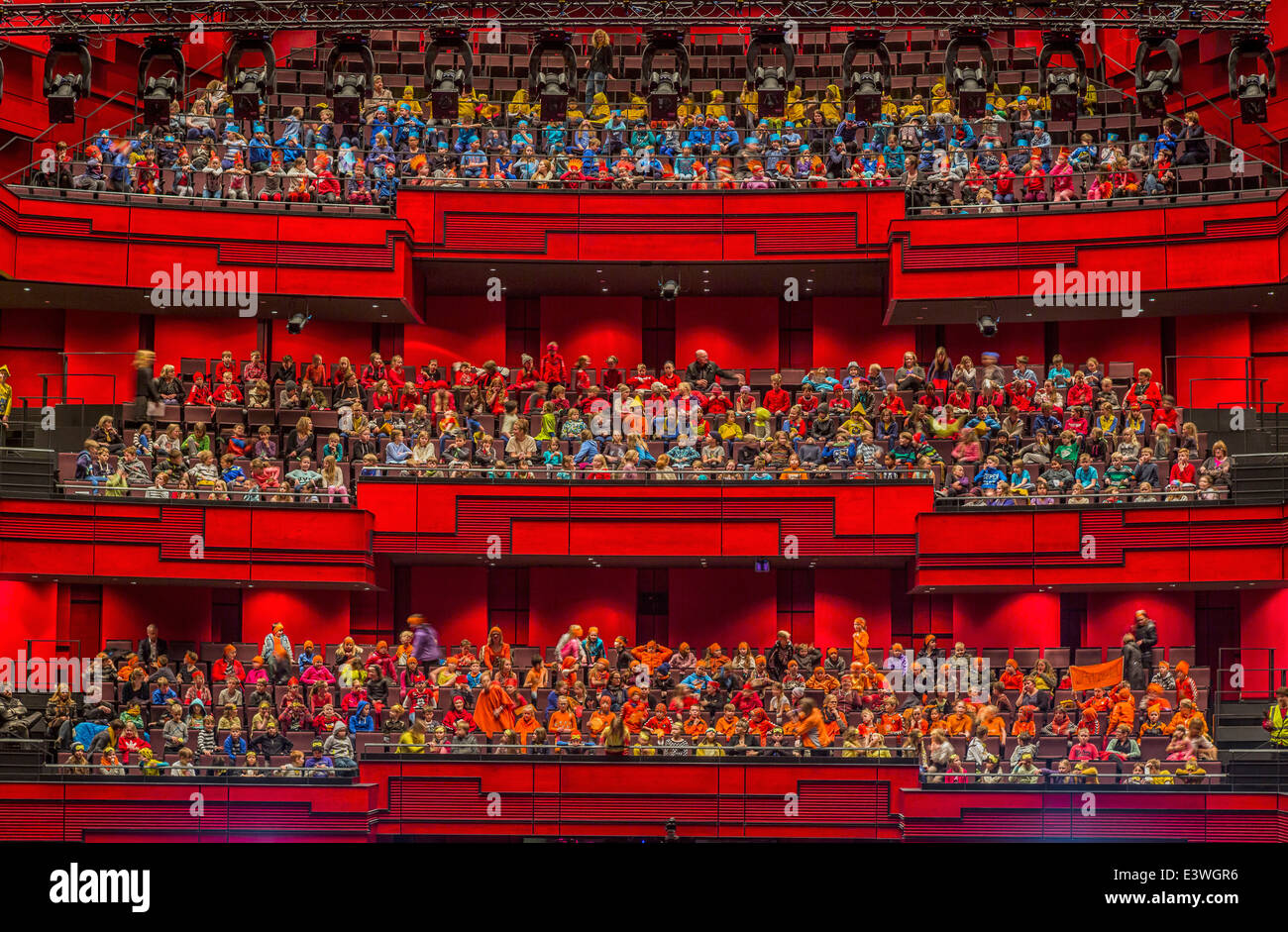 Children in the audience during the Children's Cultural Festival, Harpa ...