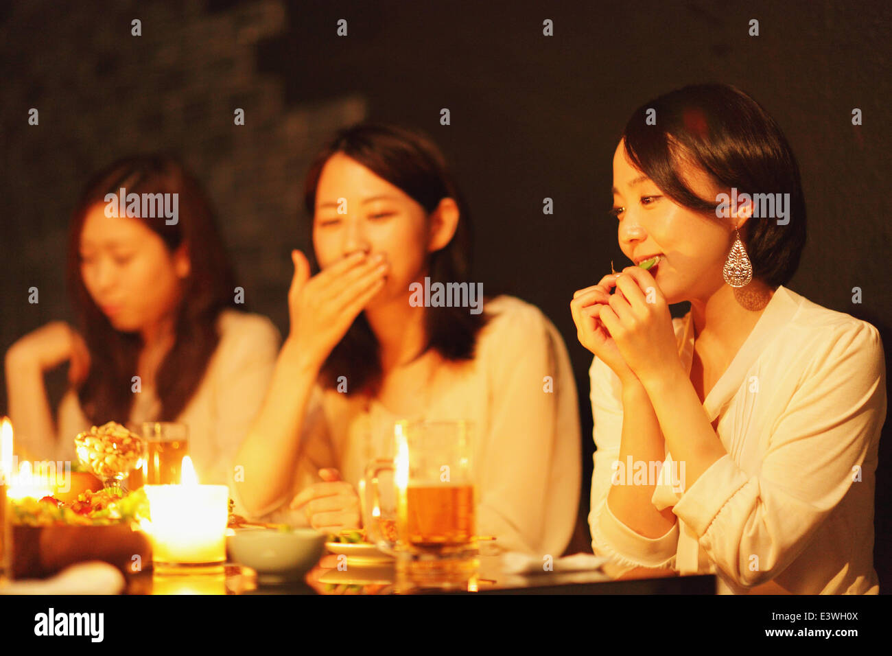 Japanese women dining hi-res stock photography and images - Alamy