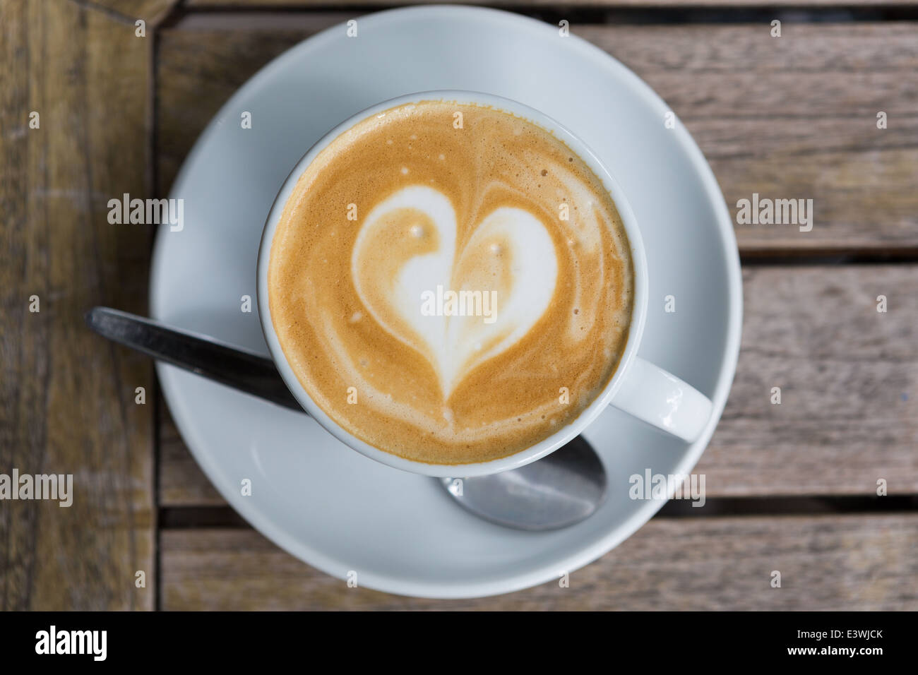 From above cappuccino in hi-res stock photography and images - Alamy