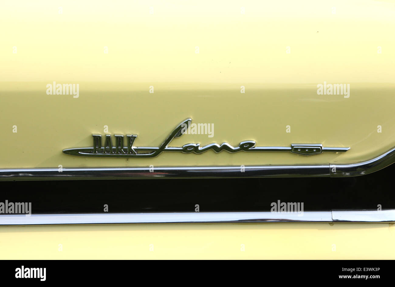 50's American car Park Lane Stock Photo - Alamy