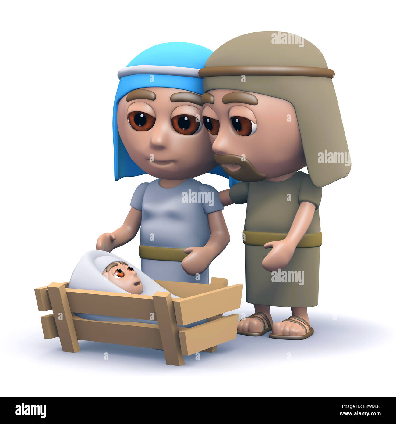 Mary joseph jesus cartoon hi-res stock photography and images - Alamy