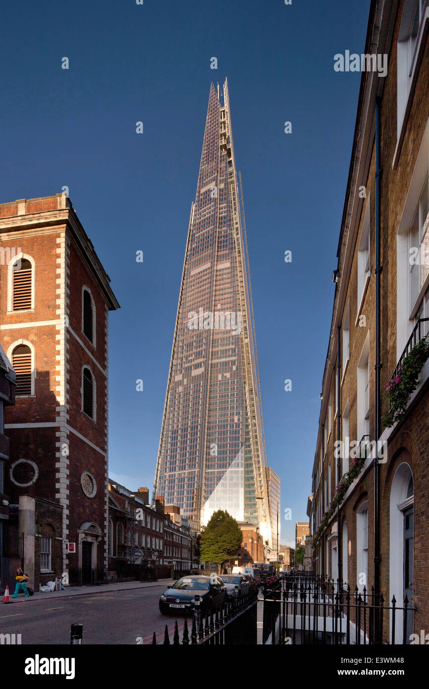 The Shard, view from St Thomas street, London Stock Photo - Alamy