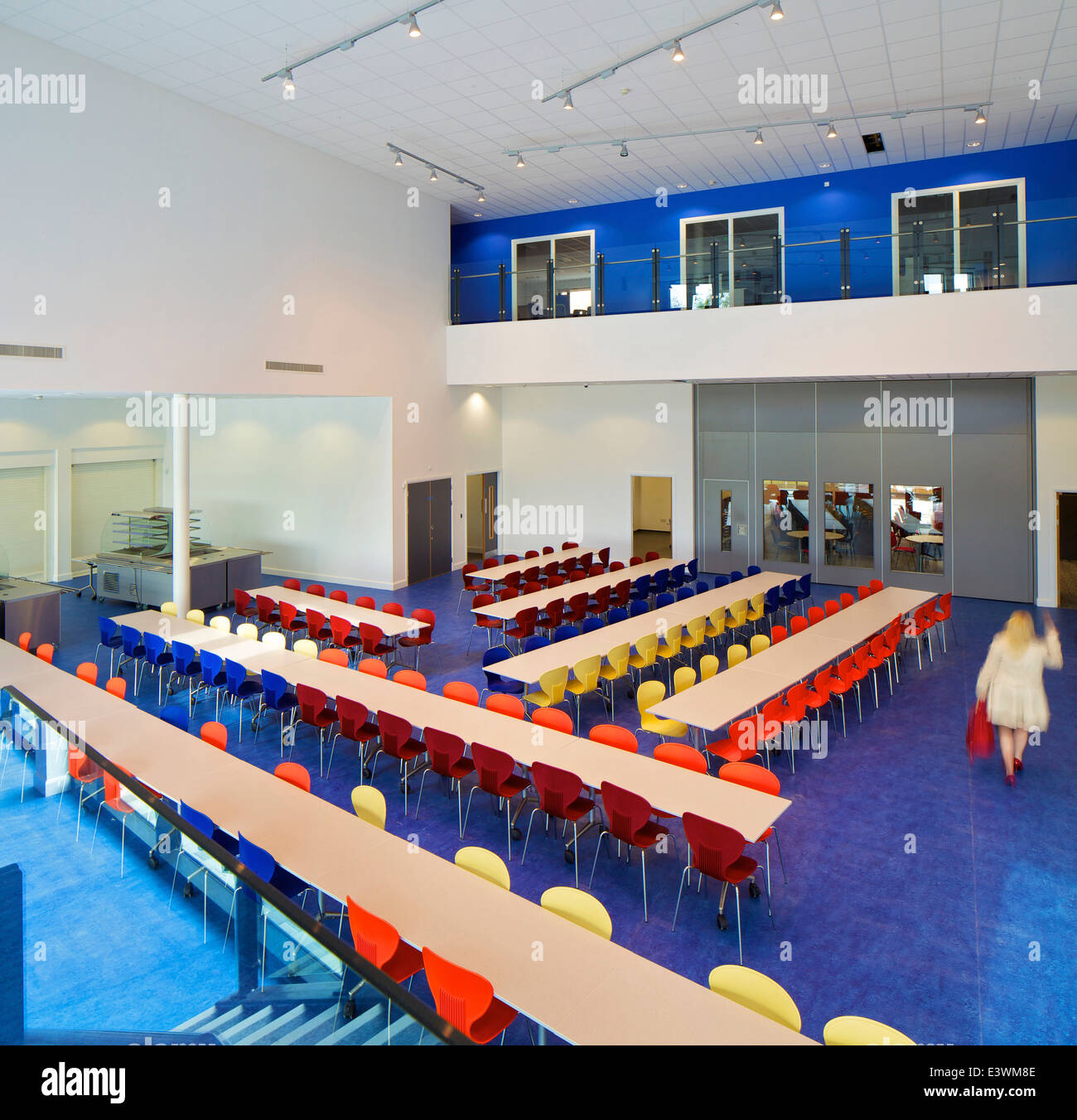 Dinner hall in Oasis Academy, Oldham, Greater Manchester, UK Stock ...