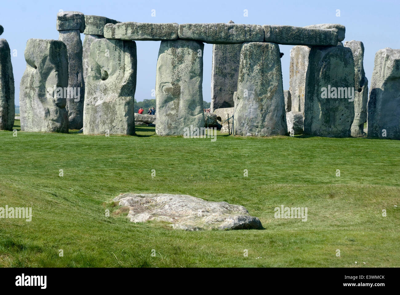 The prehistoric standing stone circle of Stonehenge, dating from ...